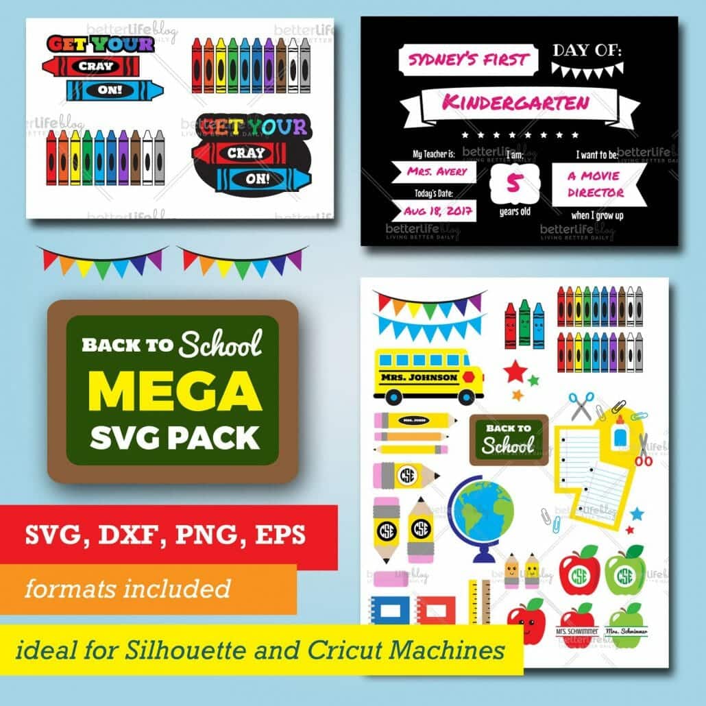 Back to School SVG Bundle - Better Life Blog