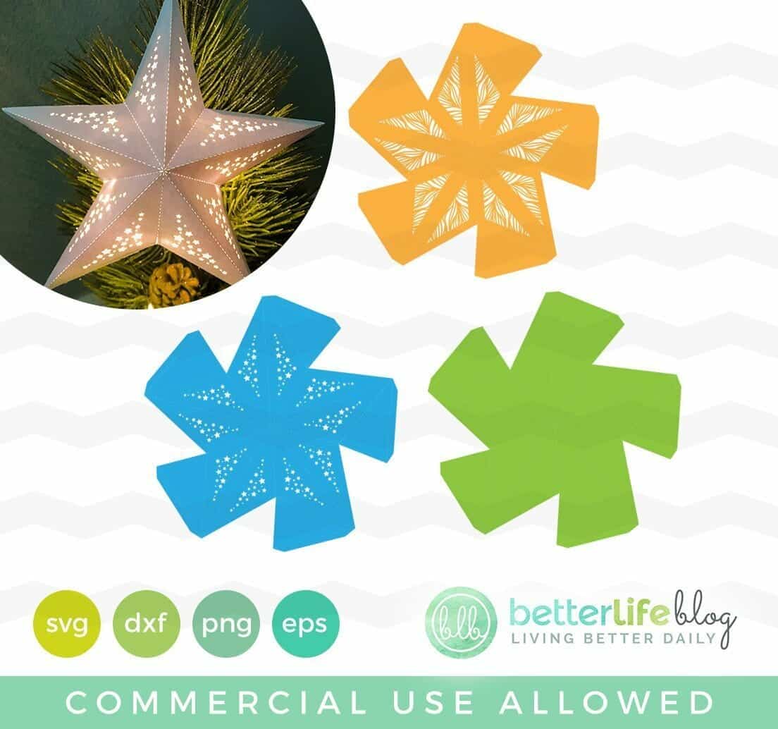 3D Star SVG Cut File - Better Life Blog
