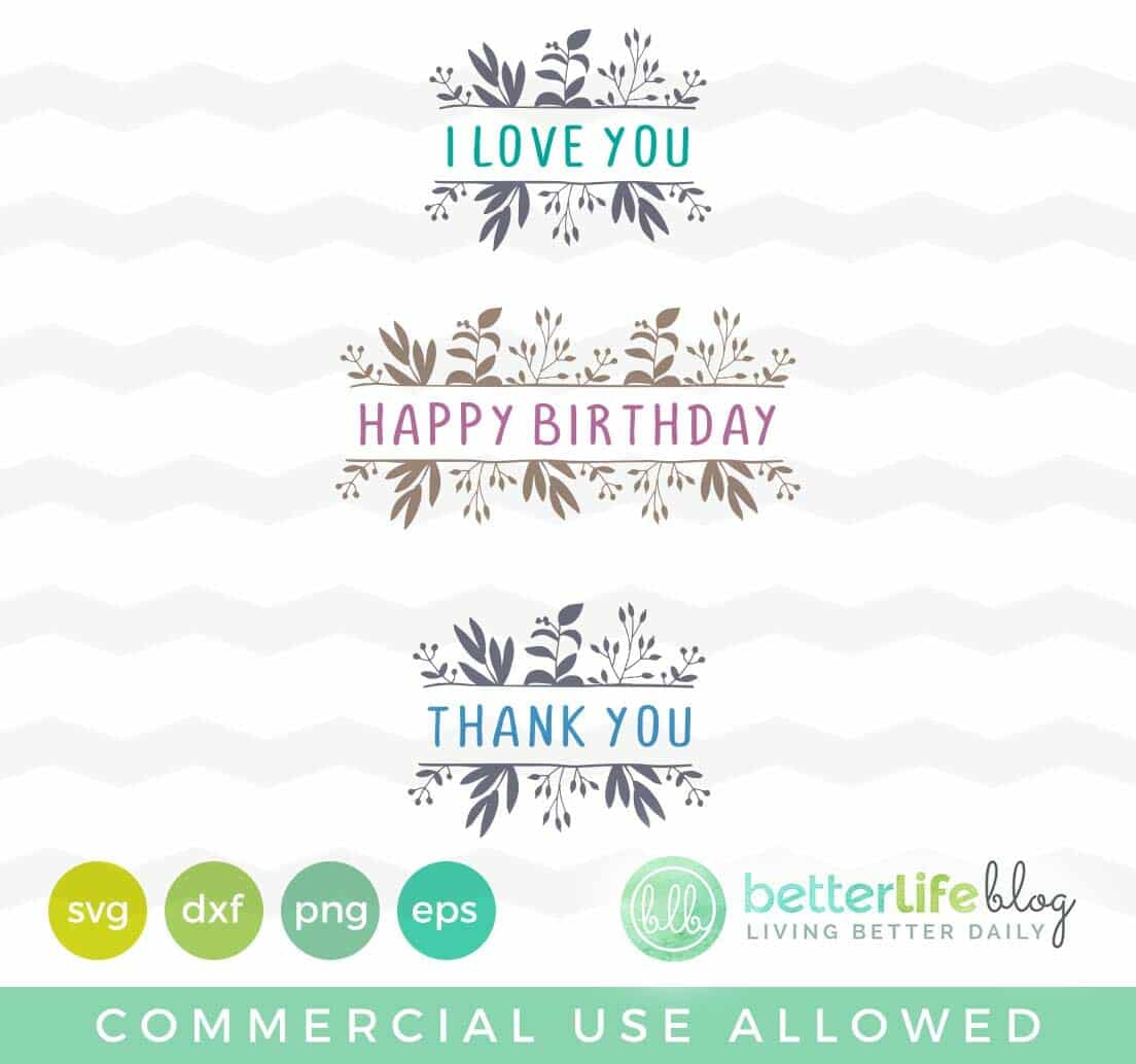 Card Sentiments SVG Cut File - Better Life Blog