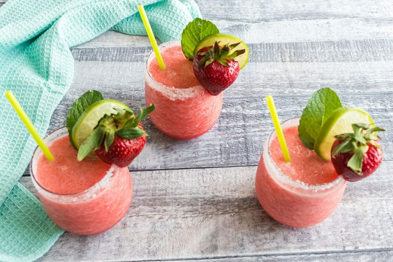 Boozy Strawberry Watermelon Limeade Slushy - Better Life Blog
