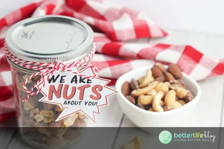“Nuts About You” FREE Printable Gift Tag – Better Life Blog