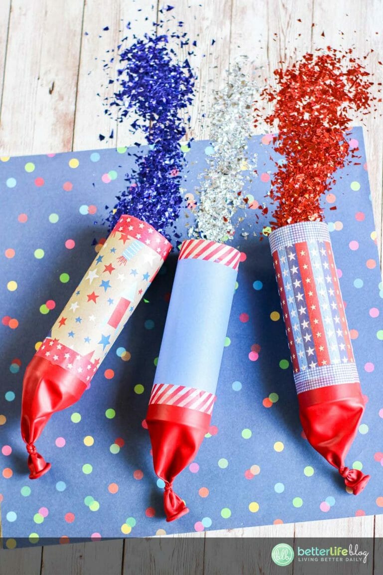 Fourth of July Confetti Poppers - Better Life Blog
