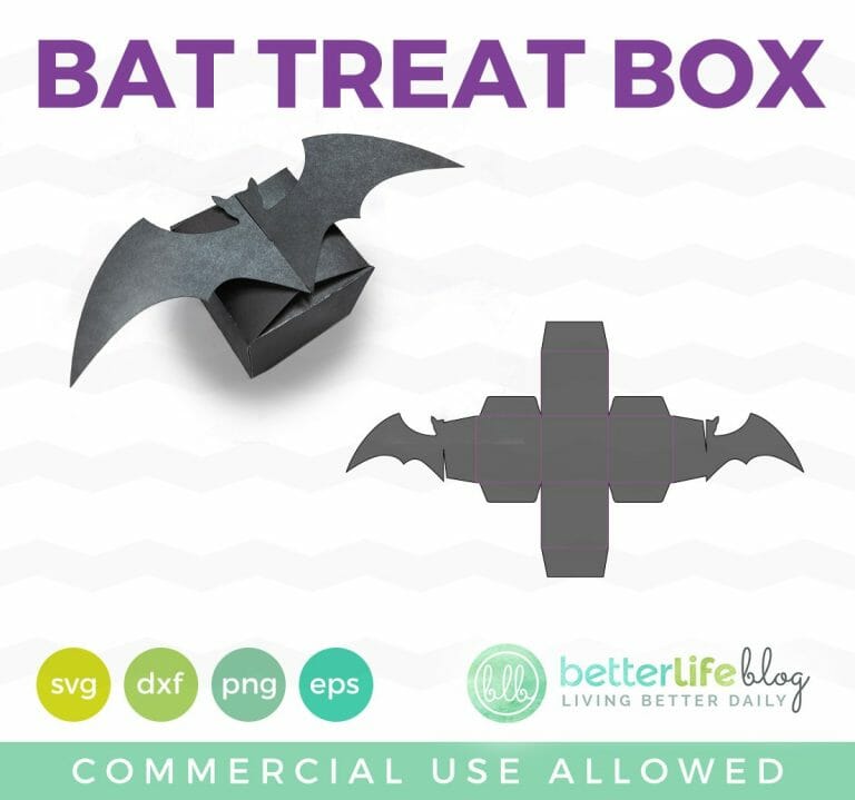 Halloween Bat Treat Box SVG Cut File - Better Life Blog
