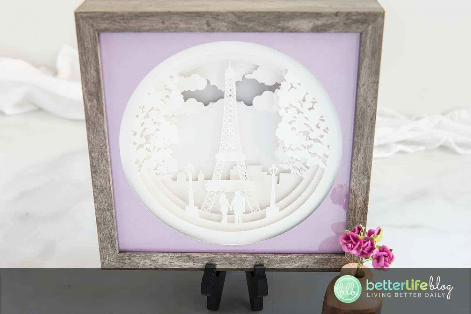 Cricut Paris Shadowbox – Better Life Blog