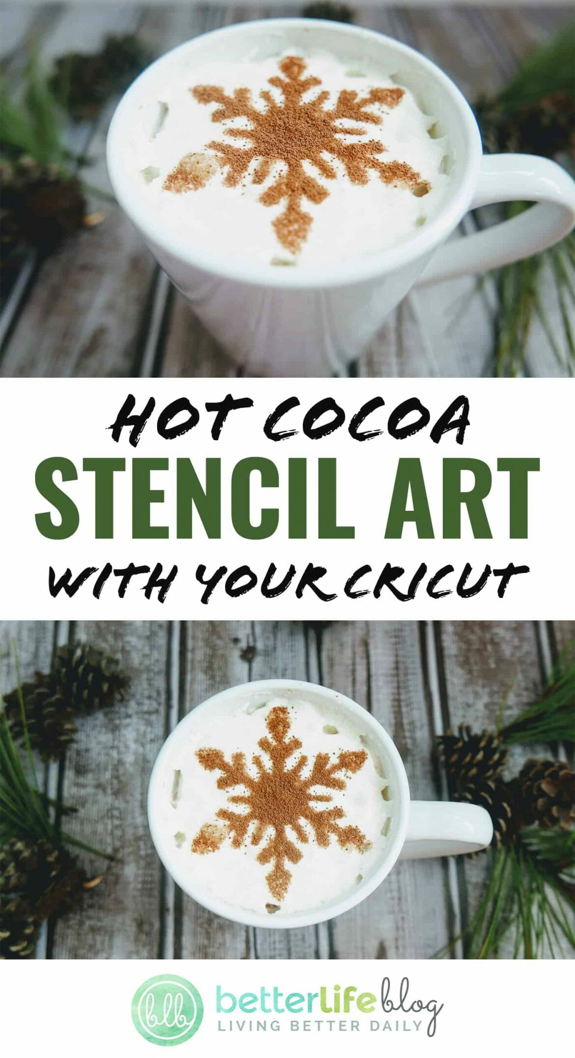 Hot Cocoa Stencil Art With Your Cricut – Better Life Blog