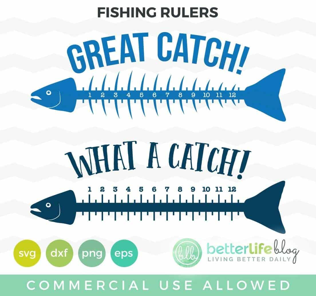 Fishing Ruler SVG Cut File - Better Life Blog