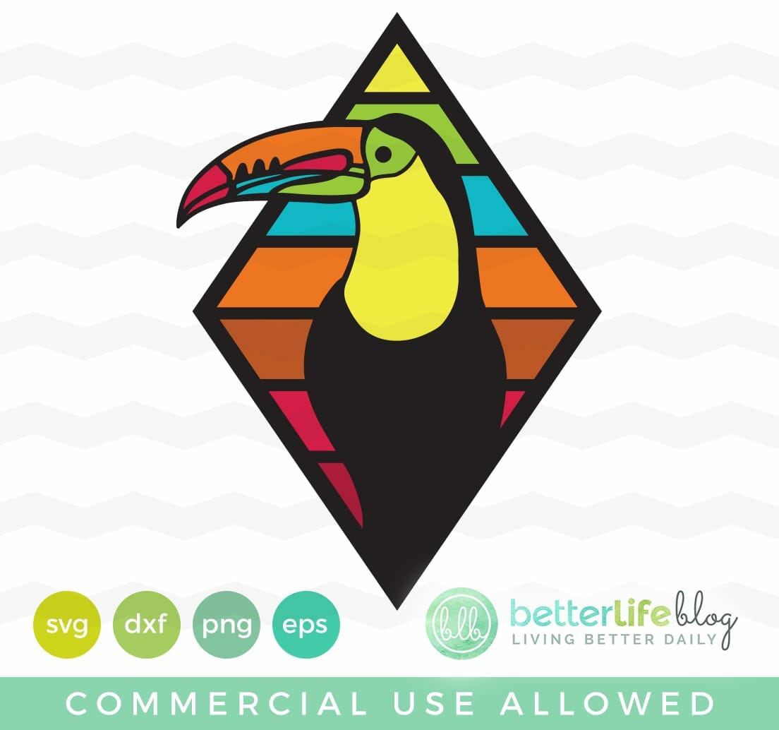 Toucan SVG Cut File - Better Life Blog