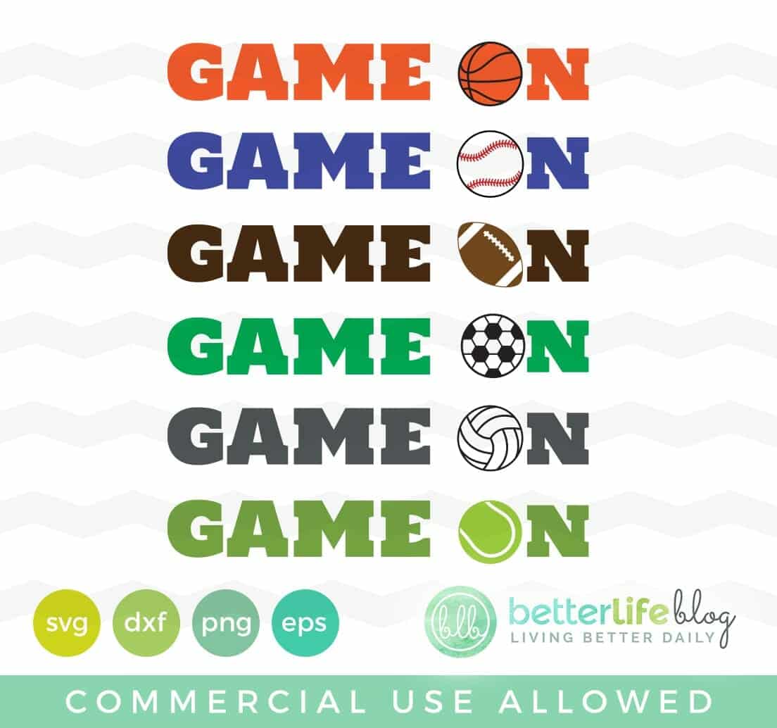 Game On SVG Cut File - Better Life Blog