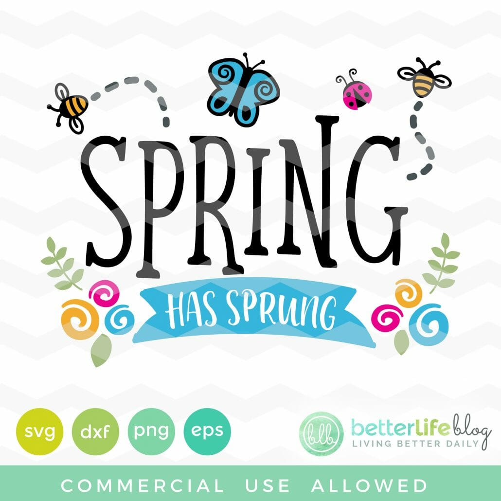 Spring Has Sprung - Spring SVG - Better Life Blog