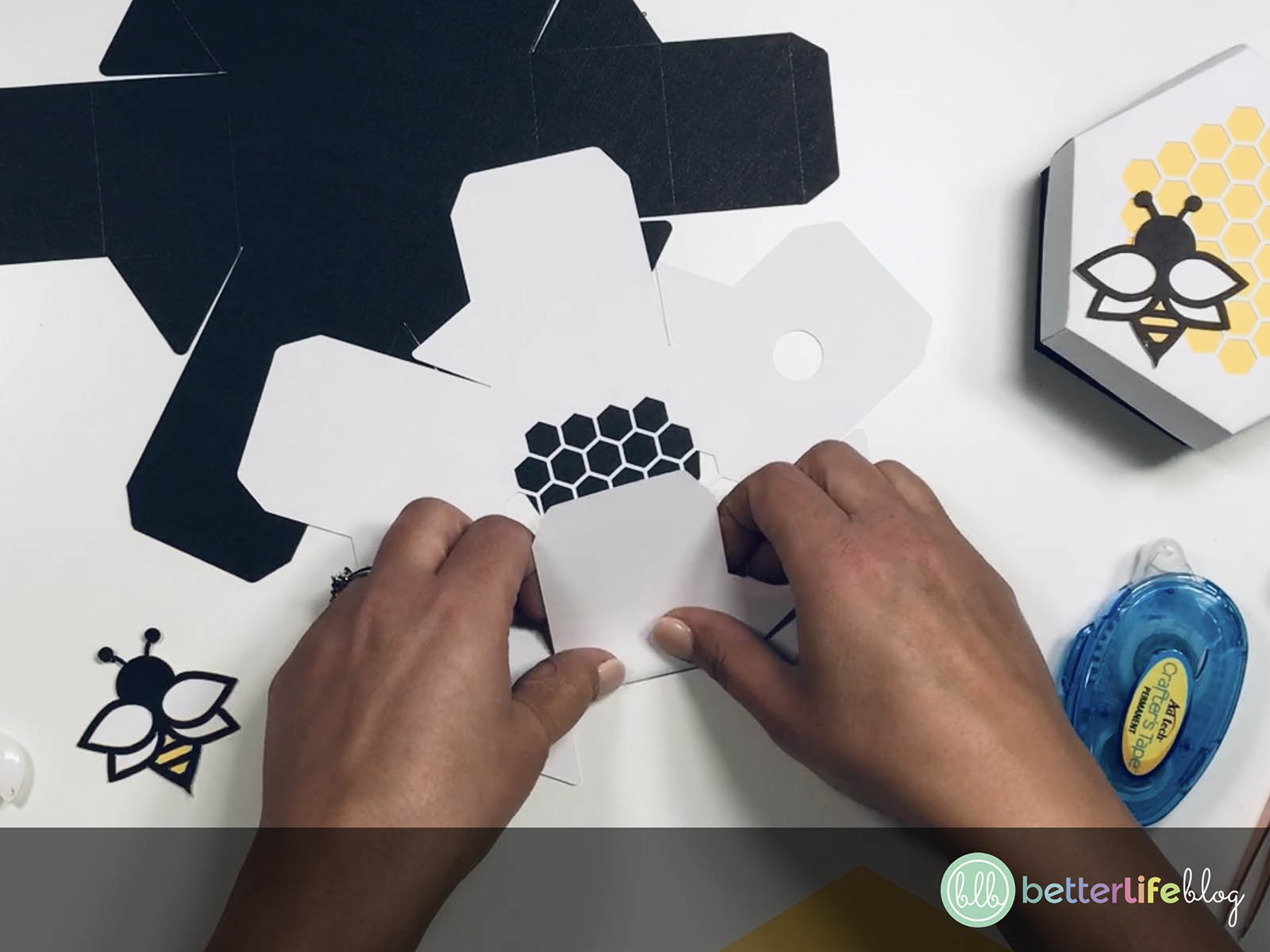 Make an Adorable Honeycomb Treat Box with Cricut or Silhouette - Better ...