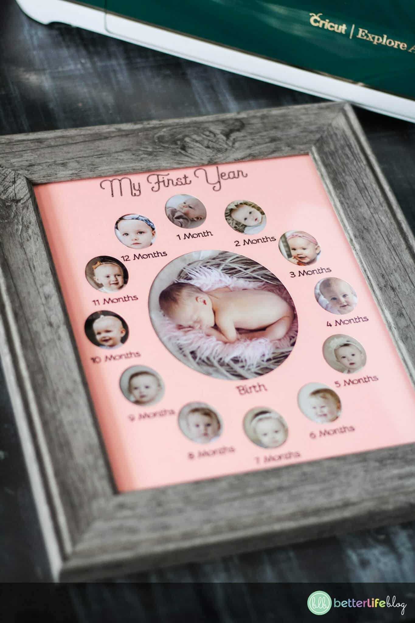 How to Use Cricut Markers - DIY Baby Milestone Frame - Better Life Blog