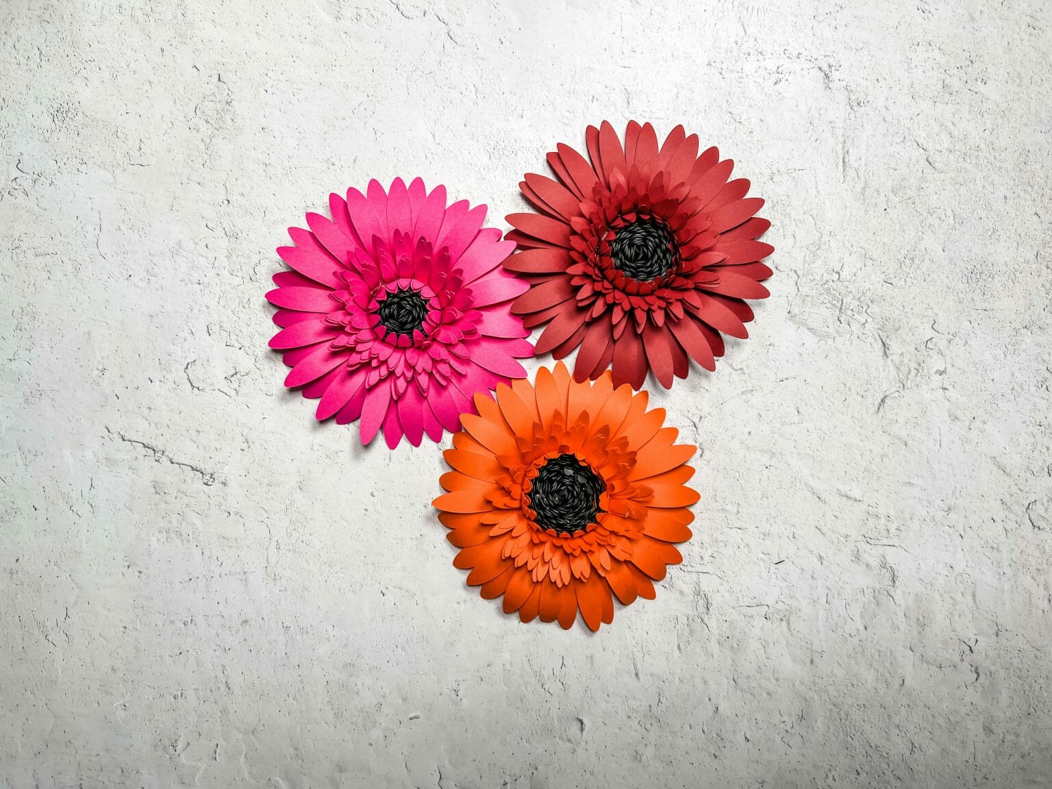 Beautiful Paper Gerbera Daisies – How to Make Cricut Paper Flowers ...