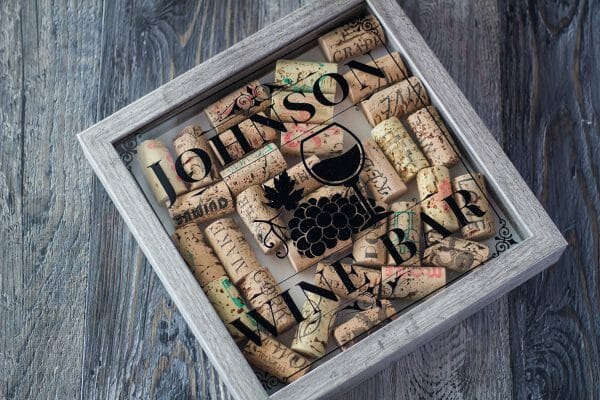 How To Make A Wine Cork Shadow Box - DIY Cricut Shadow Box - Better ...