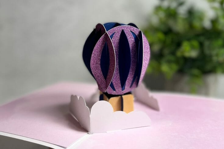 Cricut Pop-Up Card Template: Hot Air Balloon Pop-Up Card Tutorial ...