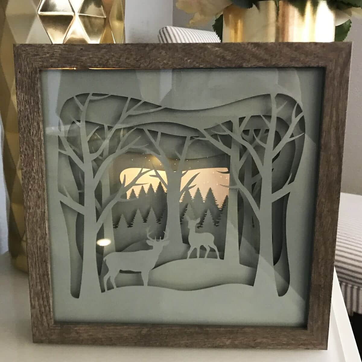 3-D Layered Winter Scene Shadow Box - Better Life Blog