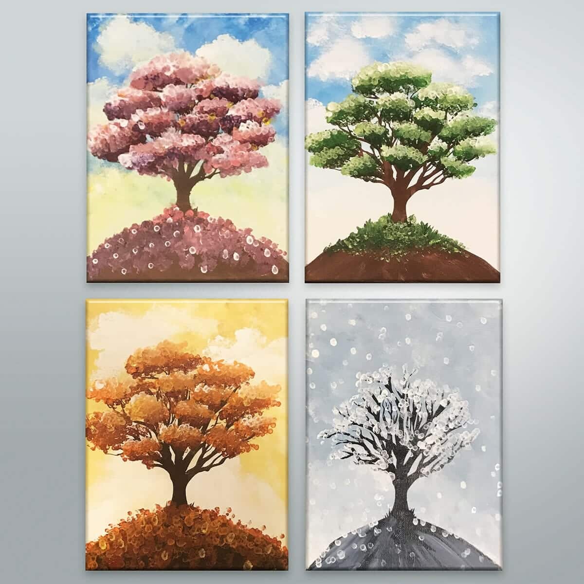 Cotton Swab Paintings (4 Seasons or Ballet Dancer) - Better Life Blog