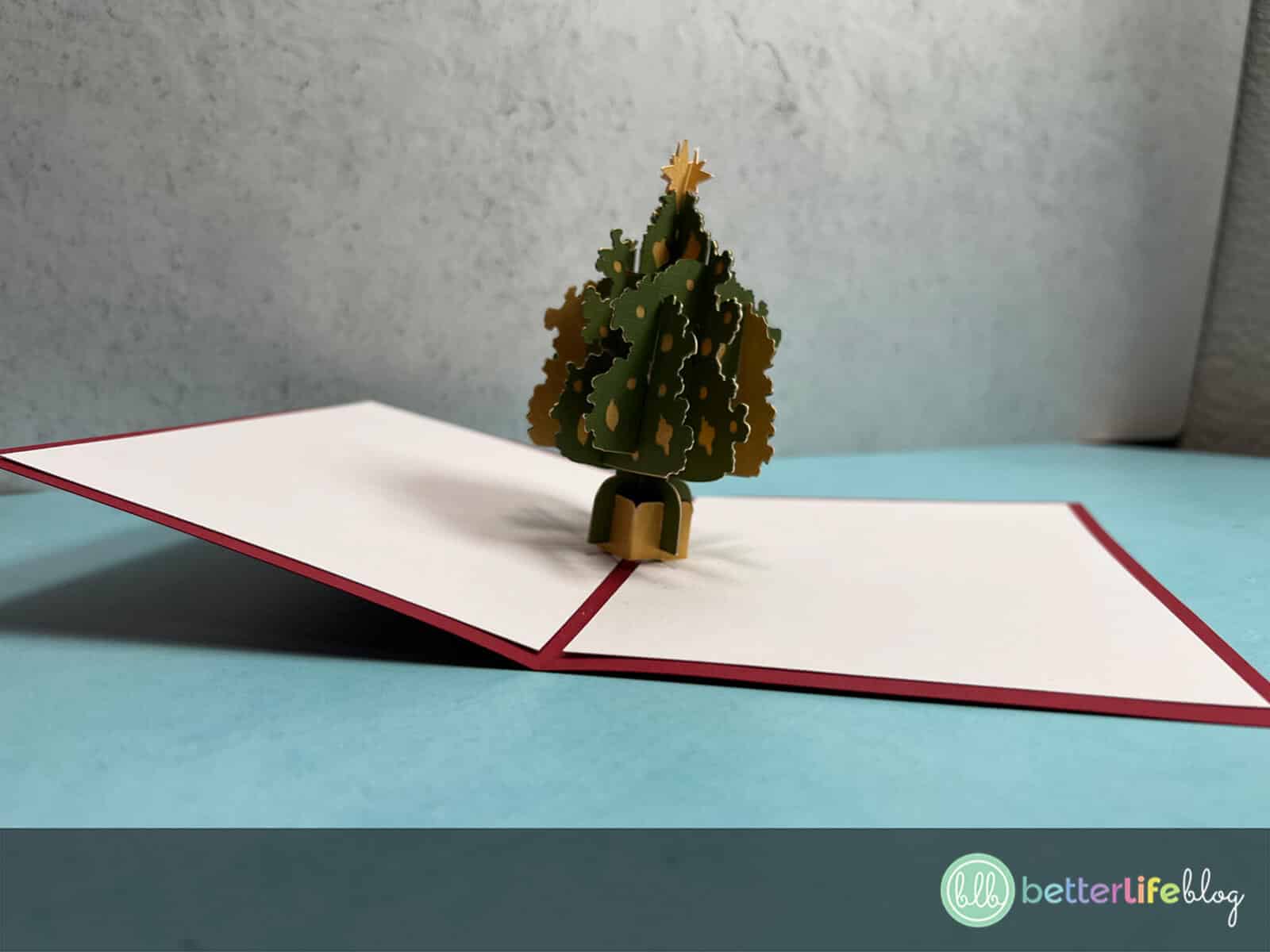 Cricut Pop-Up Card SVG: Christmas Tree Pop-Up Card - Better Life Blog