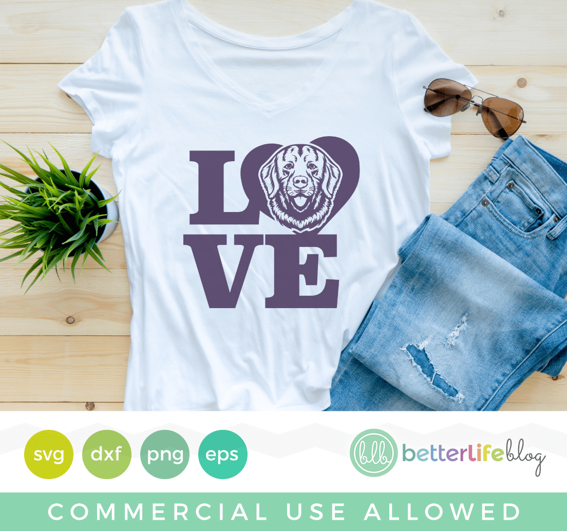 Love - Dog Heart SVG Cut File - Better Life Blog