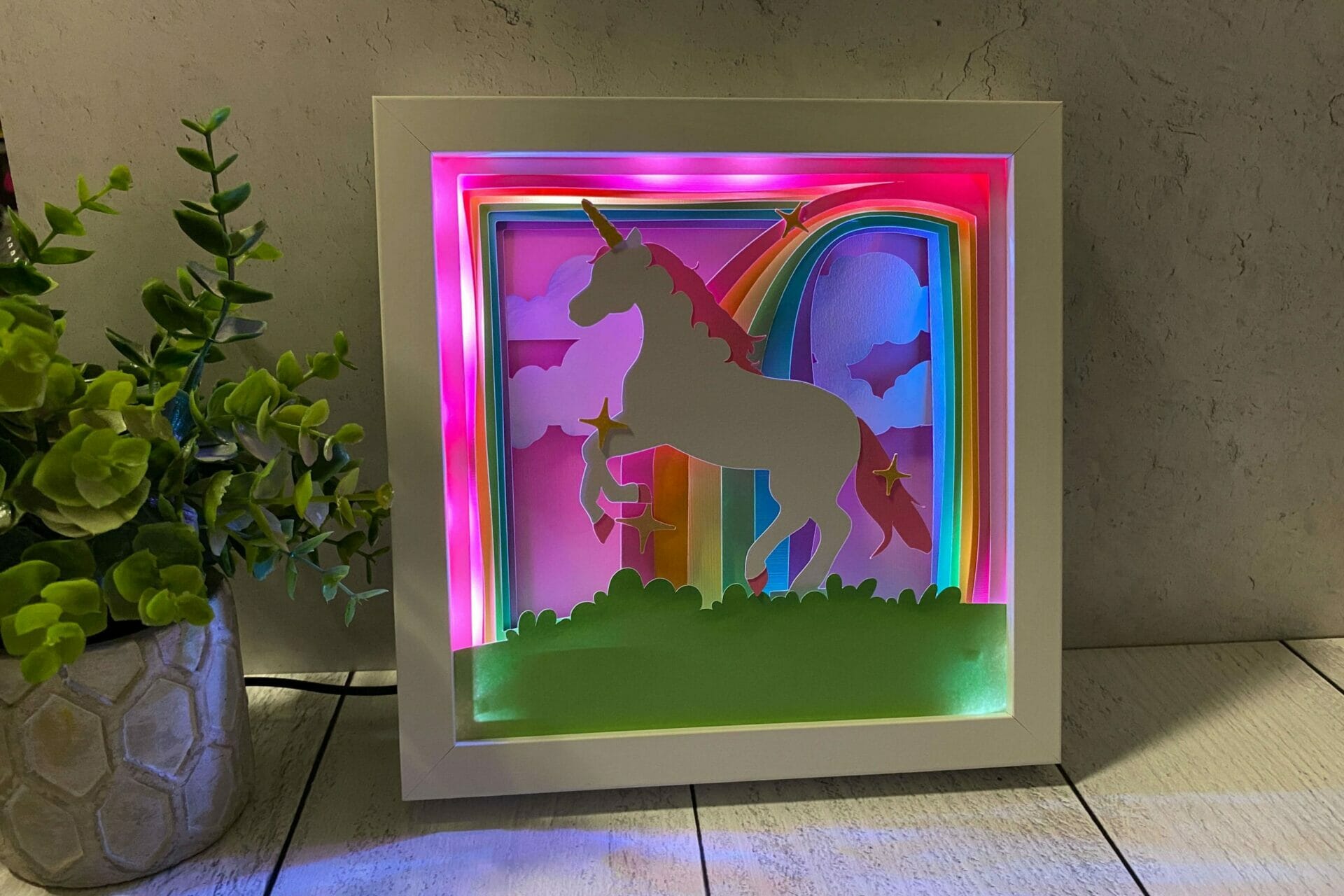 Unicorn Shadow Box: Unicorn SVG for Cricut and Silhouette - Better Life ...