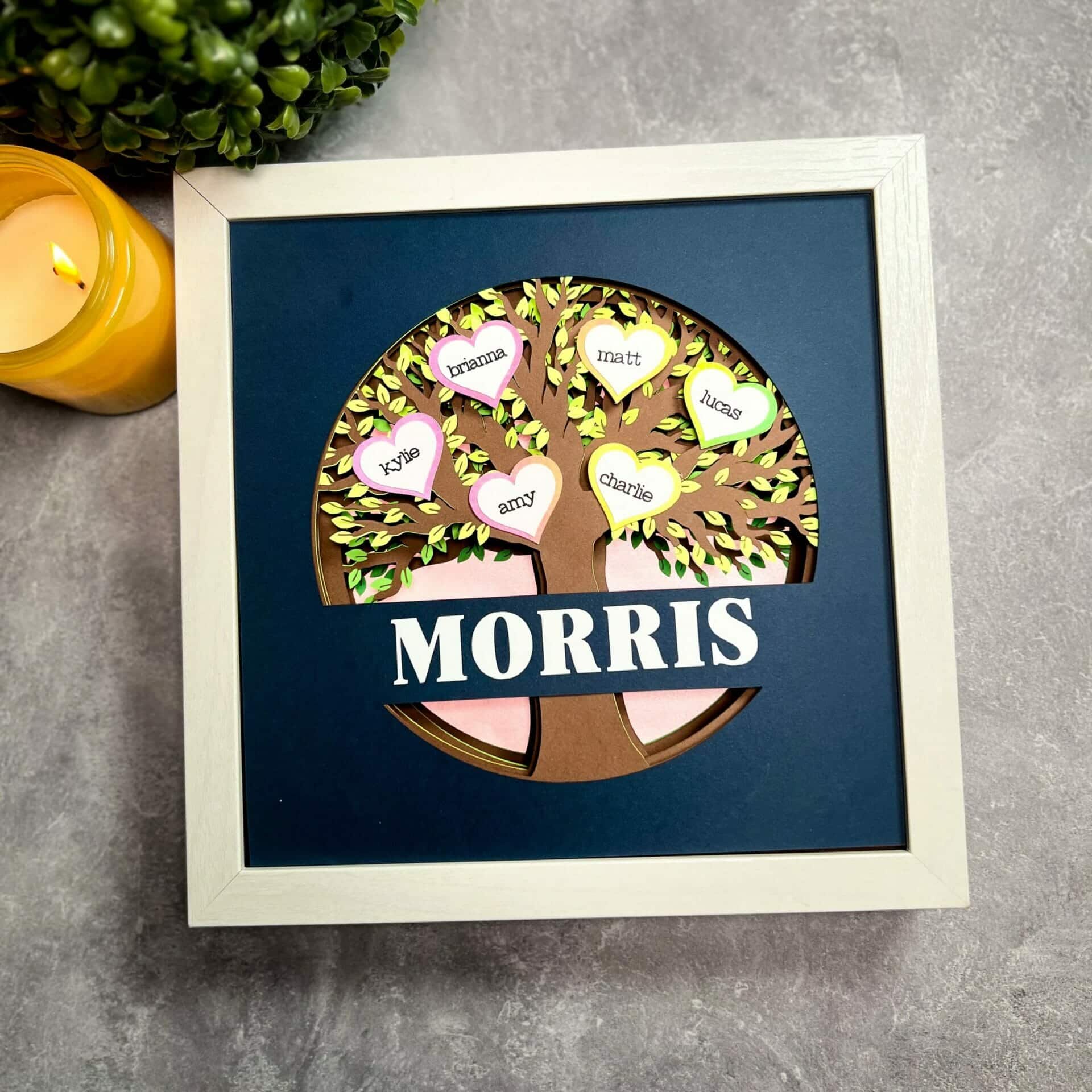 Family Tree Shadow Box - Better Life Blog