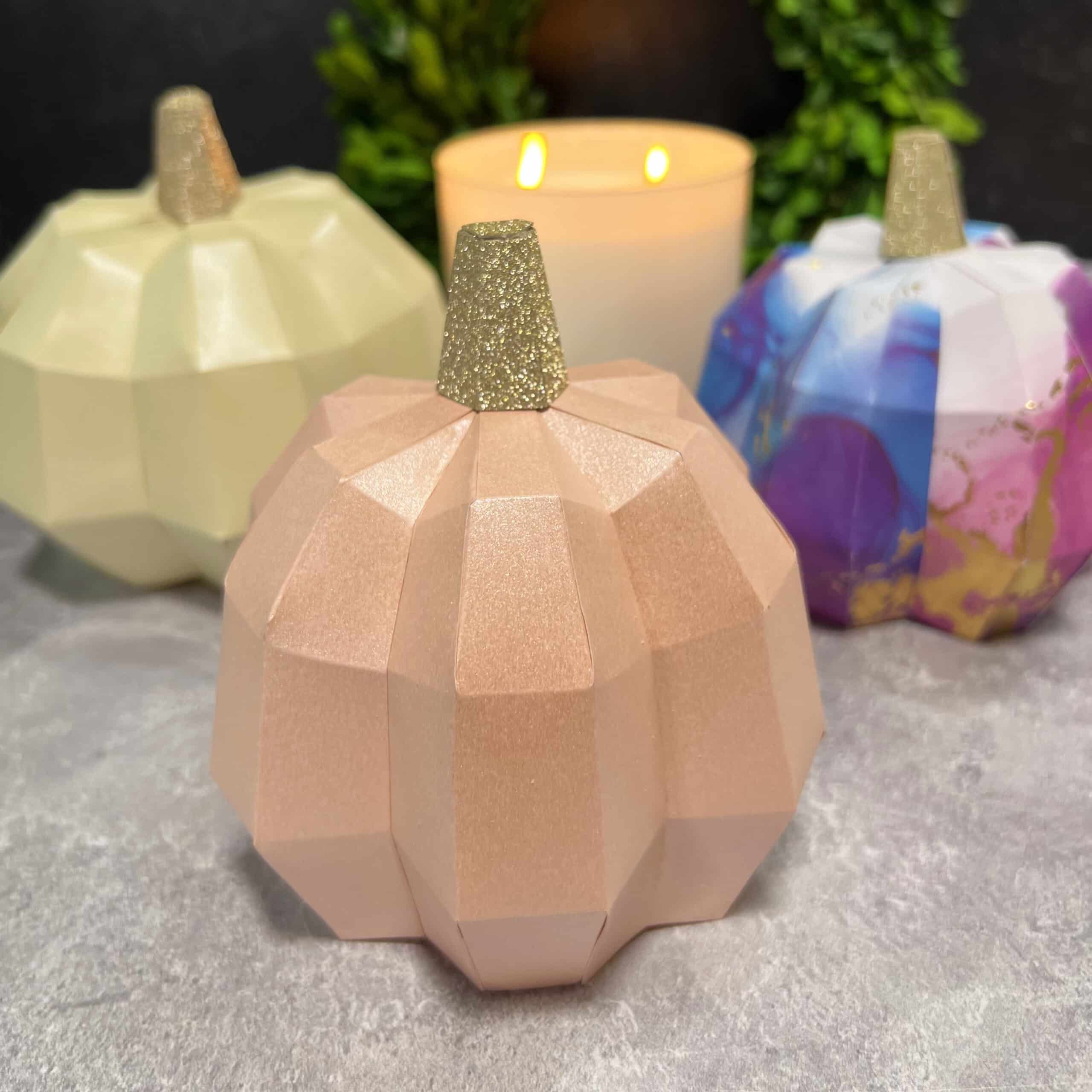 3D Geometric Pumpkin Papercraft - Better Life Blog
