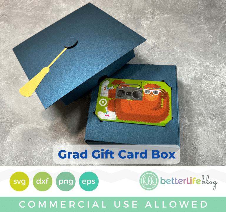 Graduation Hat Gift Card Box Svg Cut File Better Life Blog