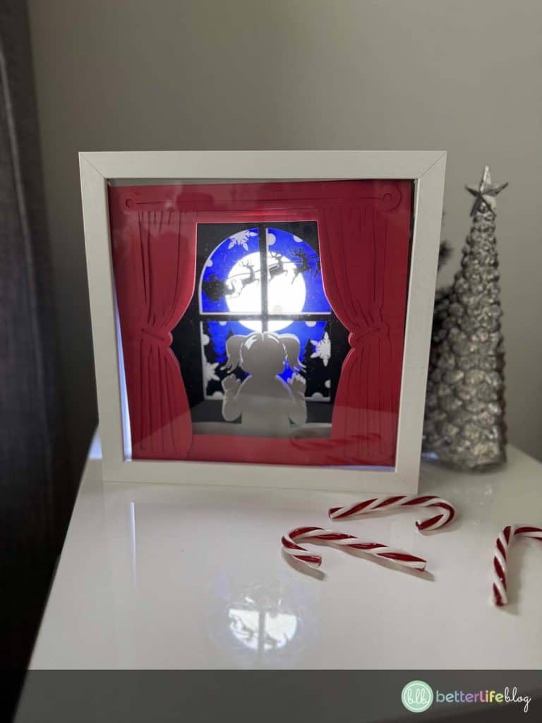 How to Make a Christmas Shadow Box with Your Cricut - Better Life Blog