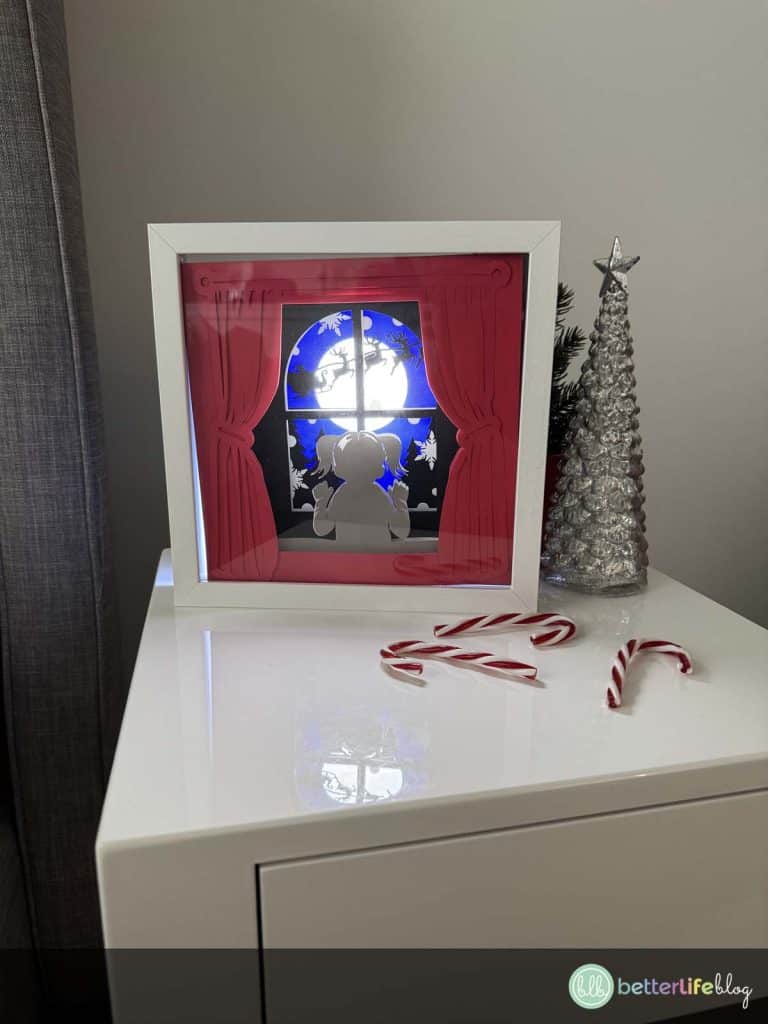 How to Make a Christmas Shadow Box with Your Cricut - Better Life Blog