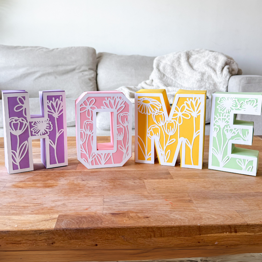 Home 3D Paper Letters - Better Life Blog